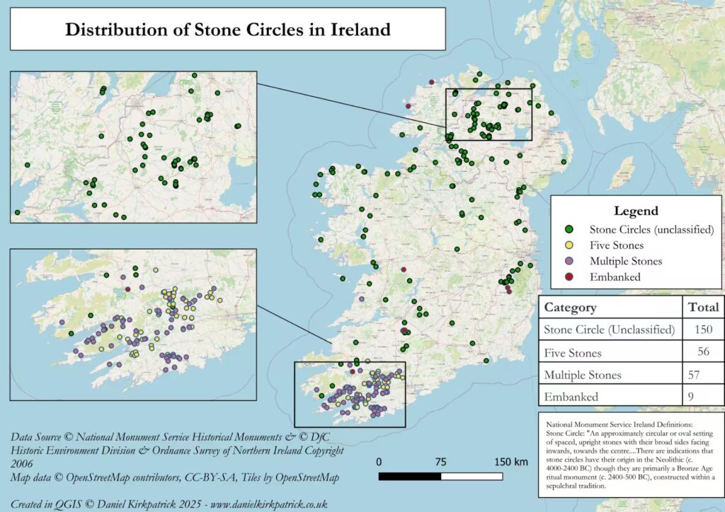 Irish Megaliths: Henges, Portal & Passage Tombs & Stone Circles